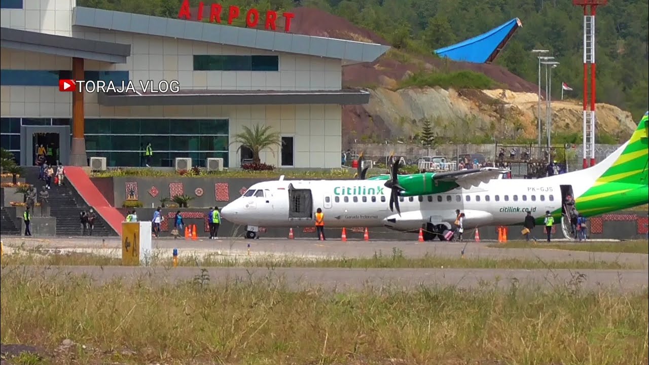 Bandara Toraja | Pesawat Citilink Atr 72-600 ( 23/01/2021 ) - YouTube