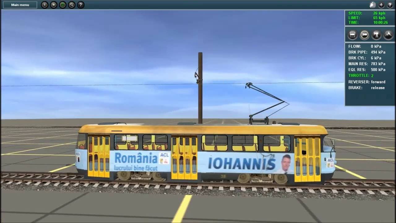 Variable height pantograph in Trainz 2009 - YouTube