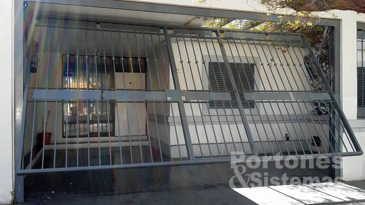 Porton levadizo de reja - YouTube