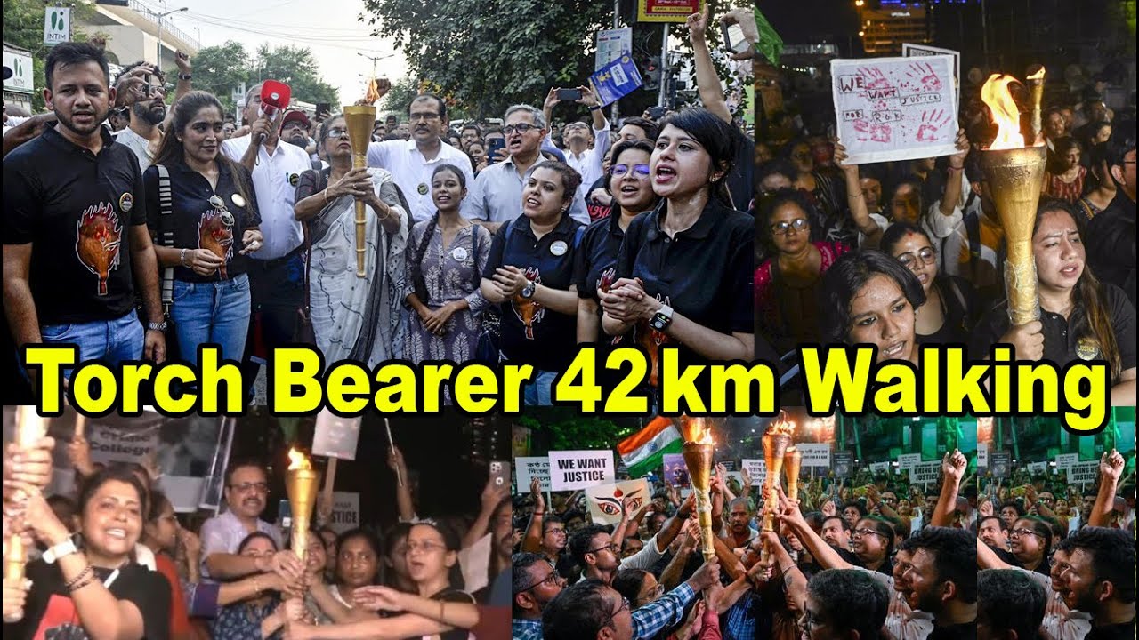 RG Gar Hospital Case: After 42 days, people carry torch and walk 42 km ...