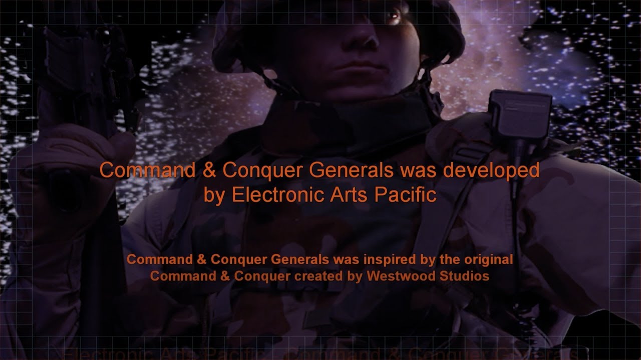 Command & Conquer: Generals - Credits - YouTube