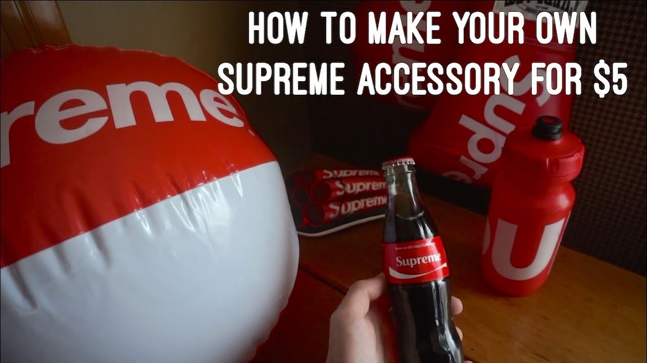 How To Make Your Own Supreme Accessory For $5! - YouTube