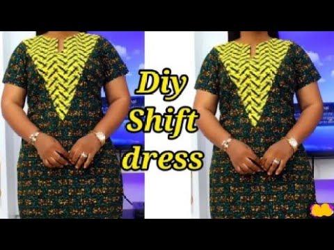 How to Cut and Sew a Shift Dress with a Stylish Facing Design - YouTube