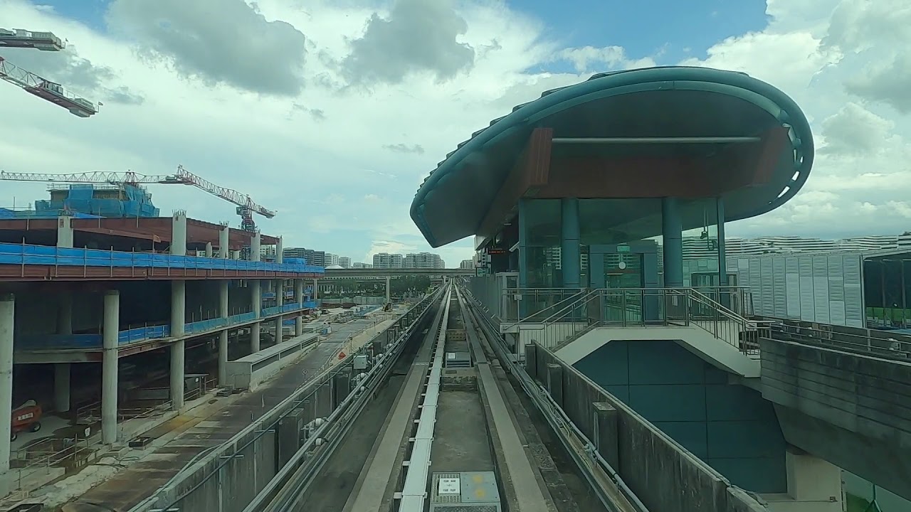Singapore. Punggol LRT (Light Rail Transit) - YouTube