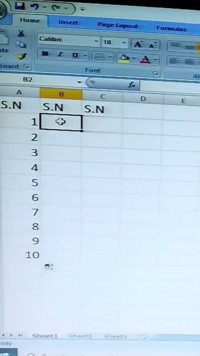 Simple Steps to Add Serial Number in Excel |#viral #trending #shorts #exceltips #exceltricks ...