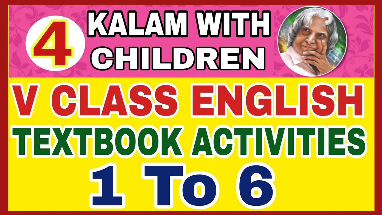 Kalam with children 5th class english Textbook activities with Answers ...