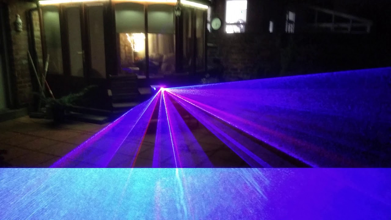 Laser 300mW Red & 500 mW Blue - YouTube