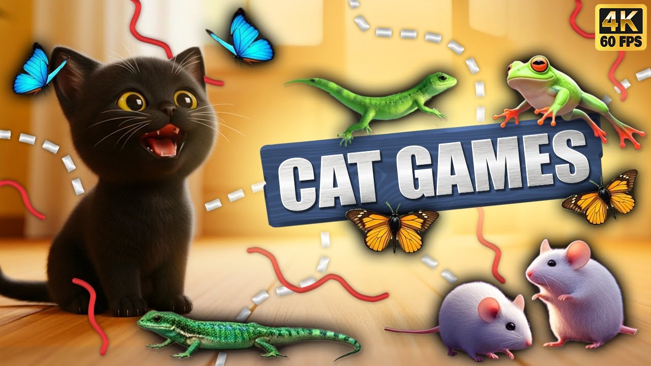 Ultimate CAT GAMES Compilation | 3D Game For Cats To Watch | Happy Cat ...