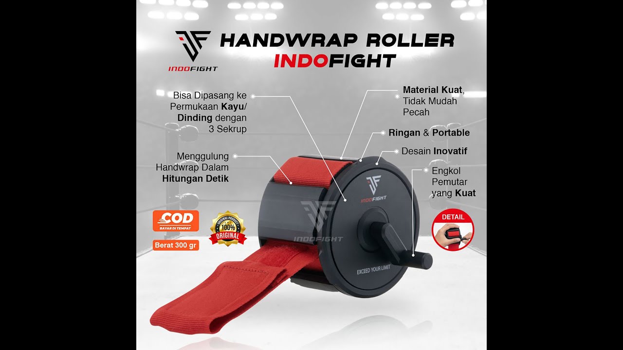 Cara Memakai Handwrap Roller Indofight, Membuat Handwrap Anda Lebih Awet dan Rapi - YouTube