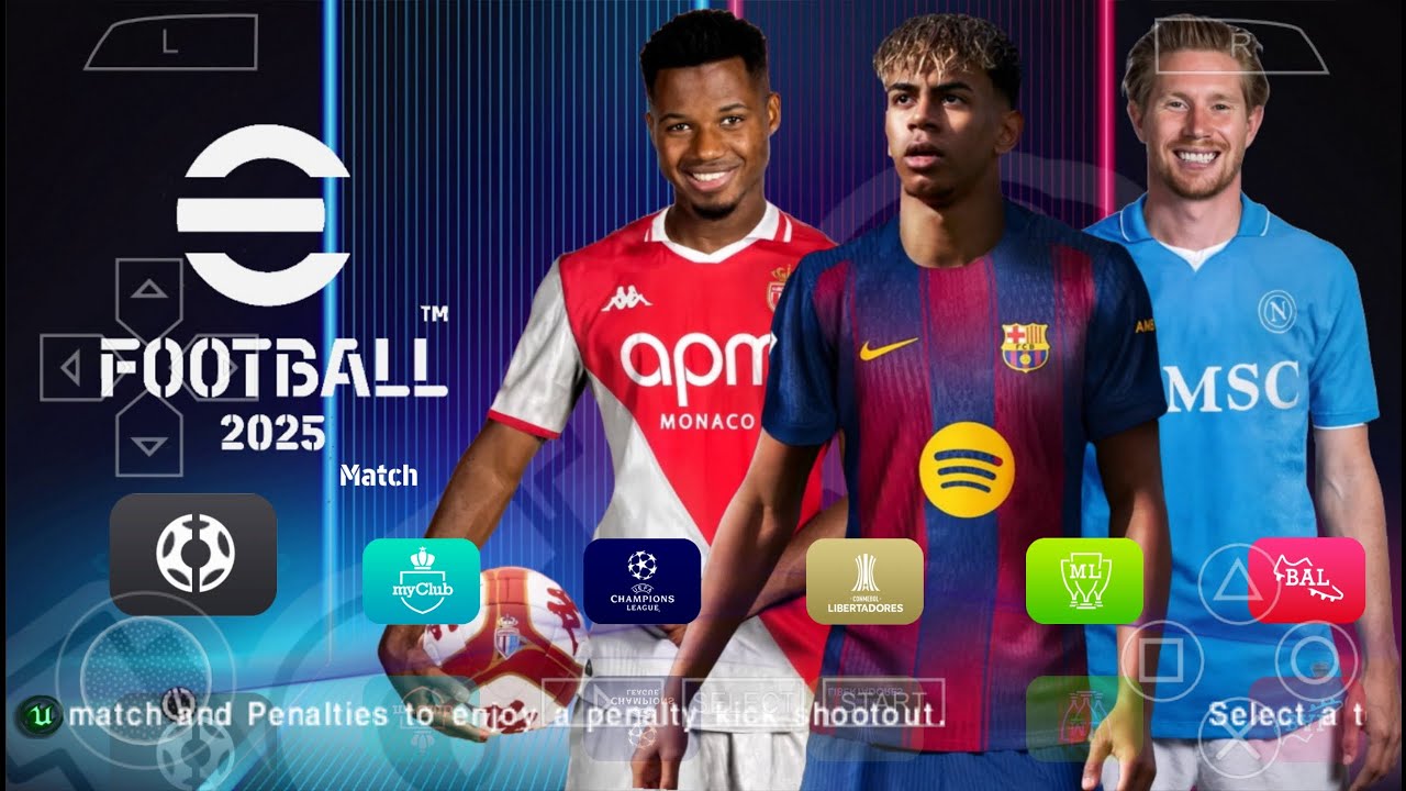 eFootball PES 2025 PPSSPP ORIGINAL OFFLINE DOWNLOAD| PES 25 PSP UPDATE ...