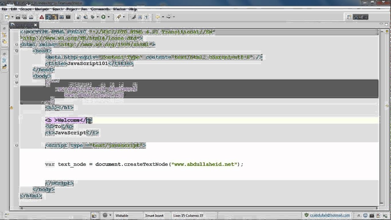 الدرس الثامن والأربعون : استخدام createTextNode - YouTube