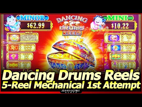 Dancing Drums Reels Slot Machine - First Attempt, Live Play with Free ...