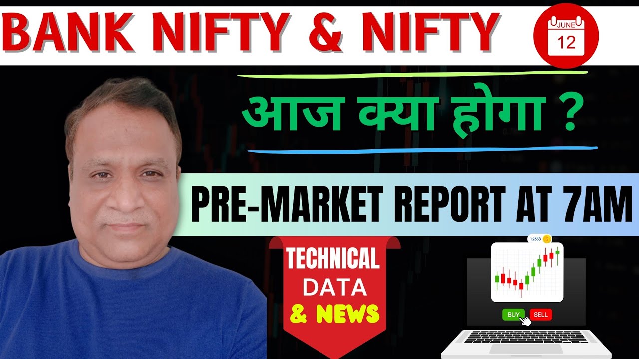 Nifty, Bank Nifty Technical / Data, Pre- Market Update at 7 am, 12 ...