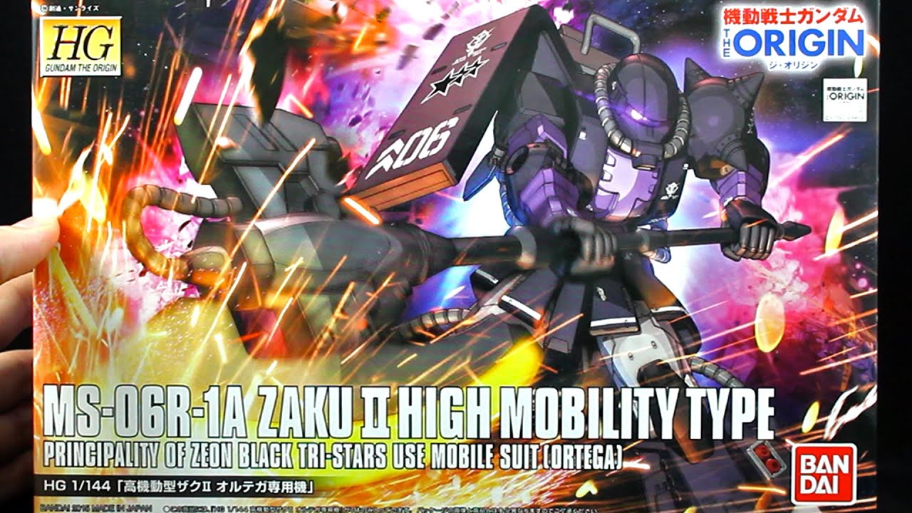 342 - HG Zaku II Black Tri-Star High Mobility Type [Ortega] The Origin ...