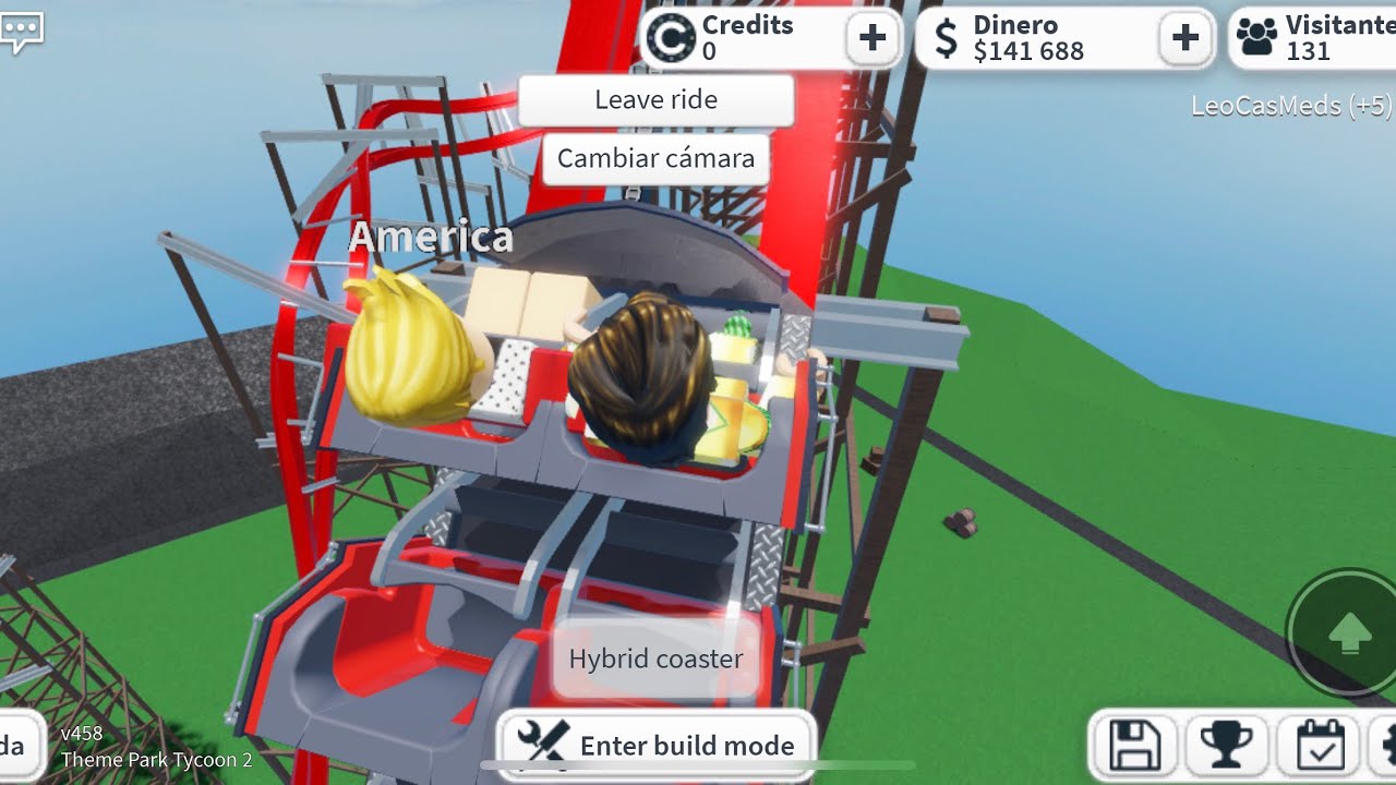 Medusa steal coaster | Theme park tycoon 2 - YouTube
