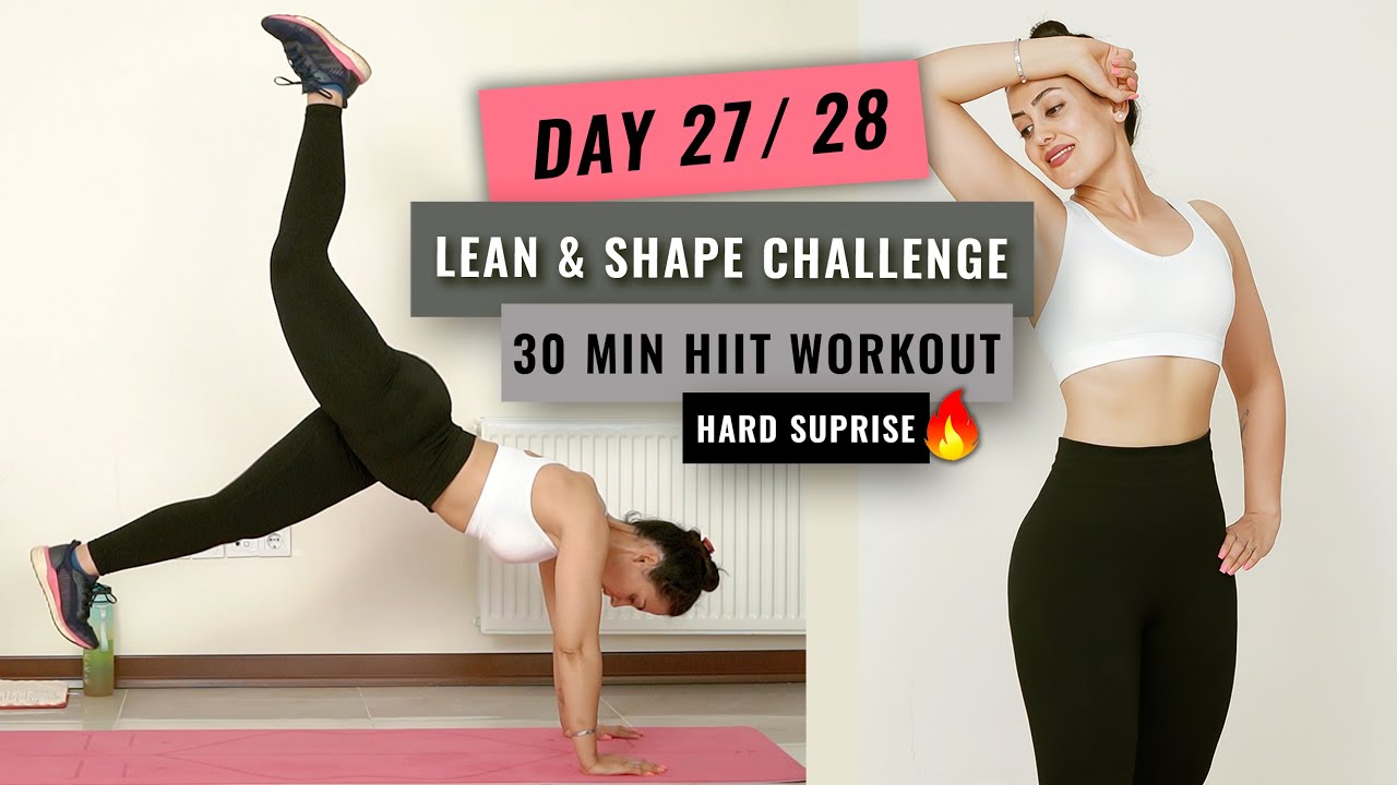 Day 27 / 28 : 30 MIN HIIT IT HARD Workout - Full Body, No Equipment, No Repeat - YouTube