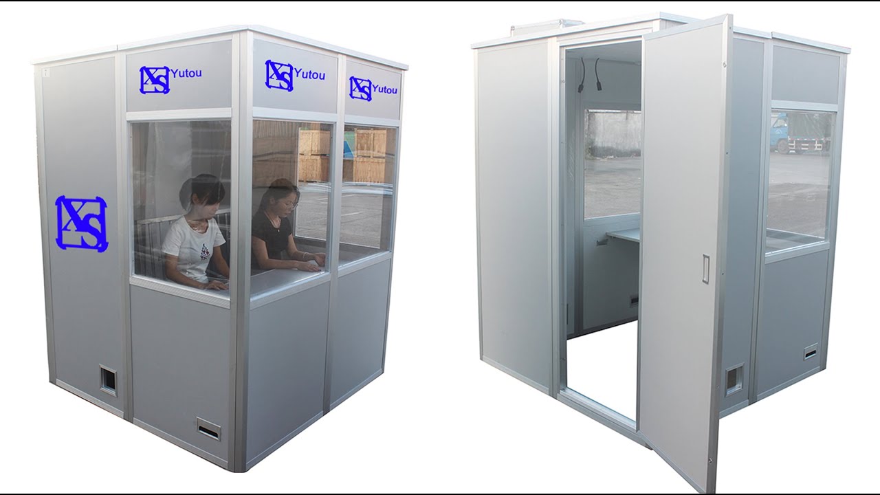 XS simultaneous translation interpreter booth for conference - YouTube