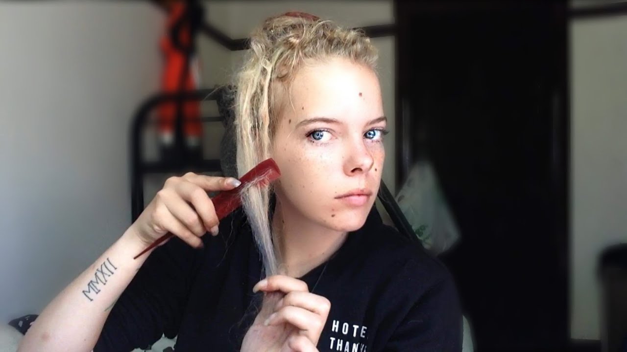 How to brush out dreadlocks and remake them. - YouTube
