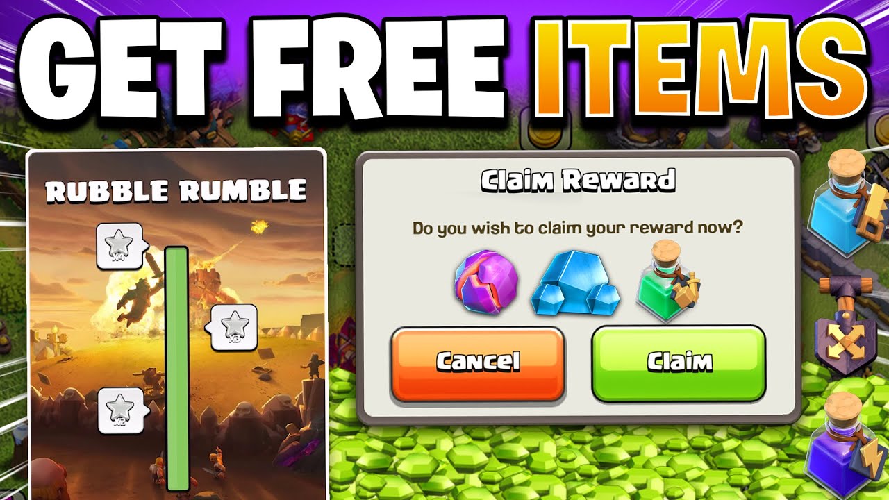 Get FREE Magic Items & Ores in Clash of Clans | Rubble Rumble Event Coc ...