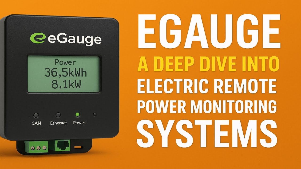 eGauge: Electric Remote Power Monitoring Systems - YouTube
