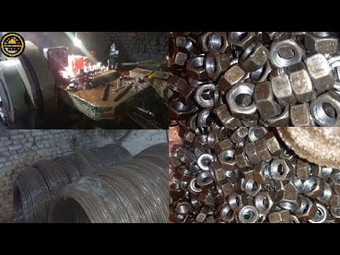 how to Hexagon Nut Manufacturing Process In Factory - YouTube
