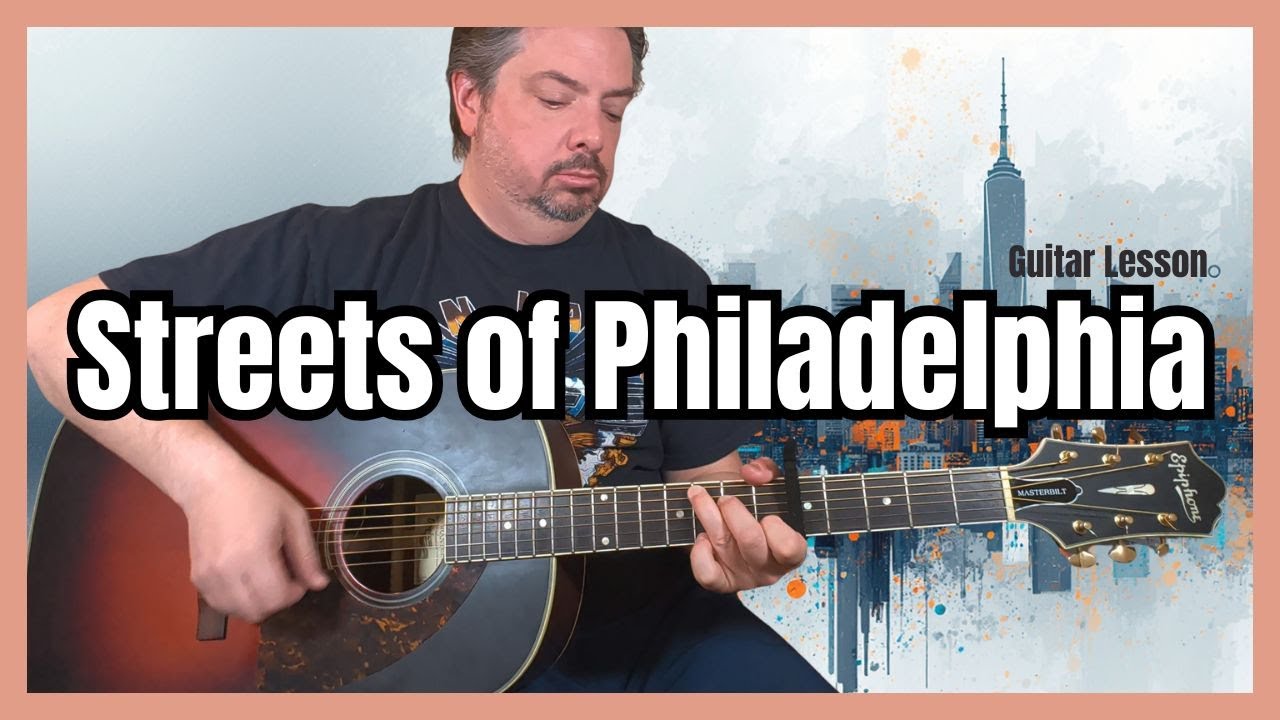 Streets of Philadelphia | Bruce Springsteen | Acoustic Guitar Lesson ...