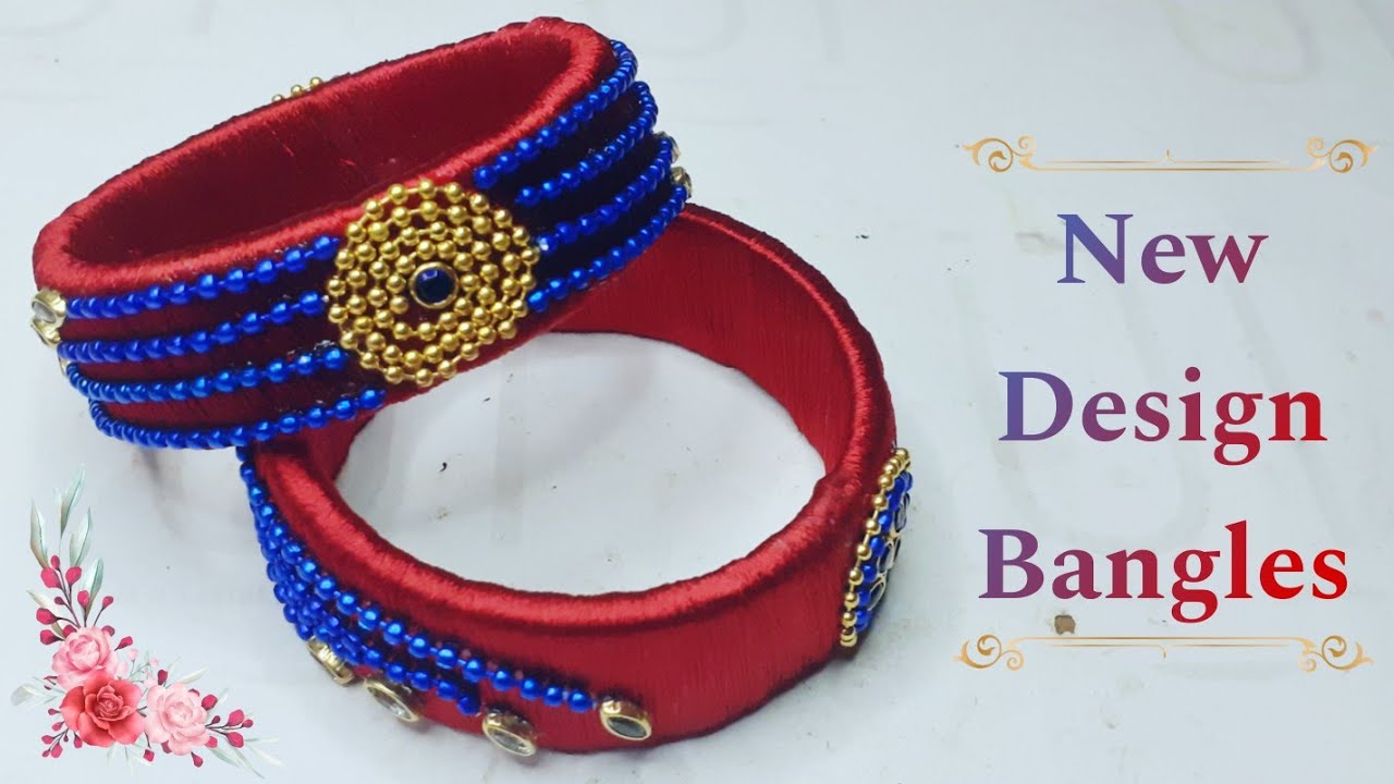 New Design Thread Bangles || How to Make Silk Thread Bangles at Home ...