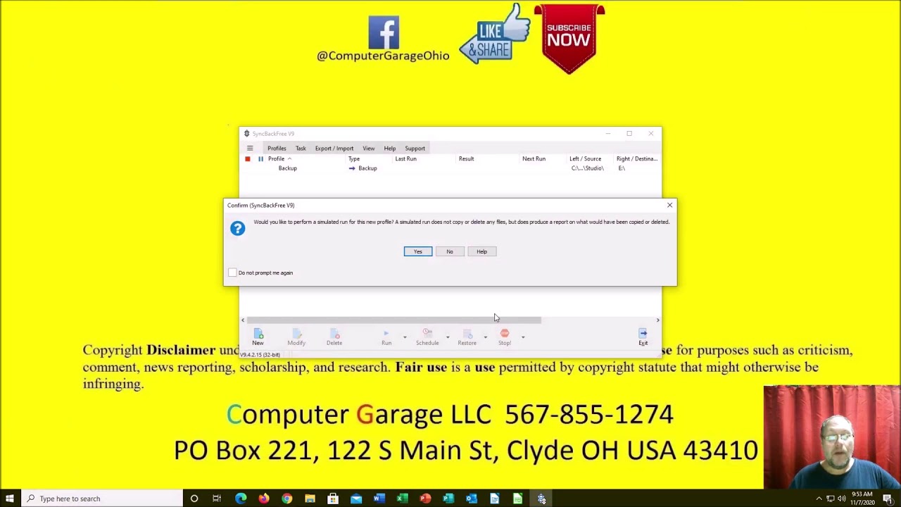 SyncBackFree Backup System - YouTube