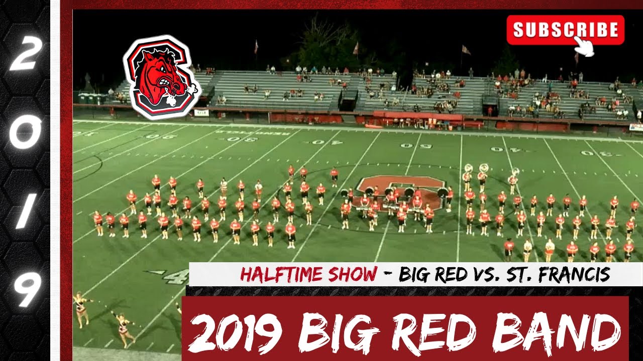 2019 🥁🎺 Steubenville Big Red Band Halftime performance (St. Francis ...