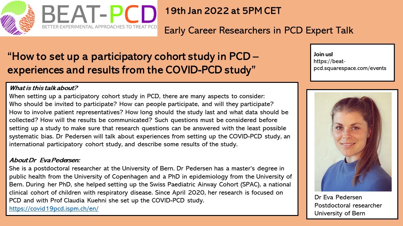 Early Career Researchers in PCD: How to set up a participatory cohort ...