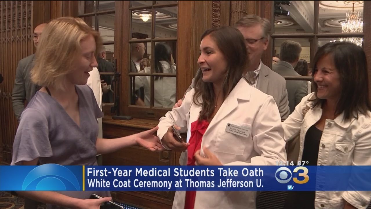First-Year Medical Students Take Oath At White Coat Ceremony At Thomas ...