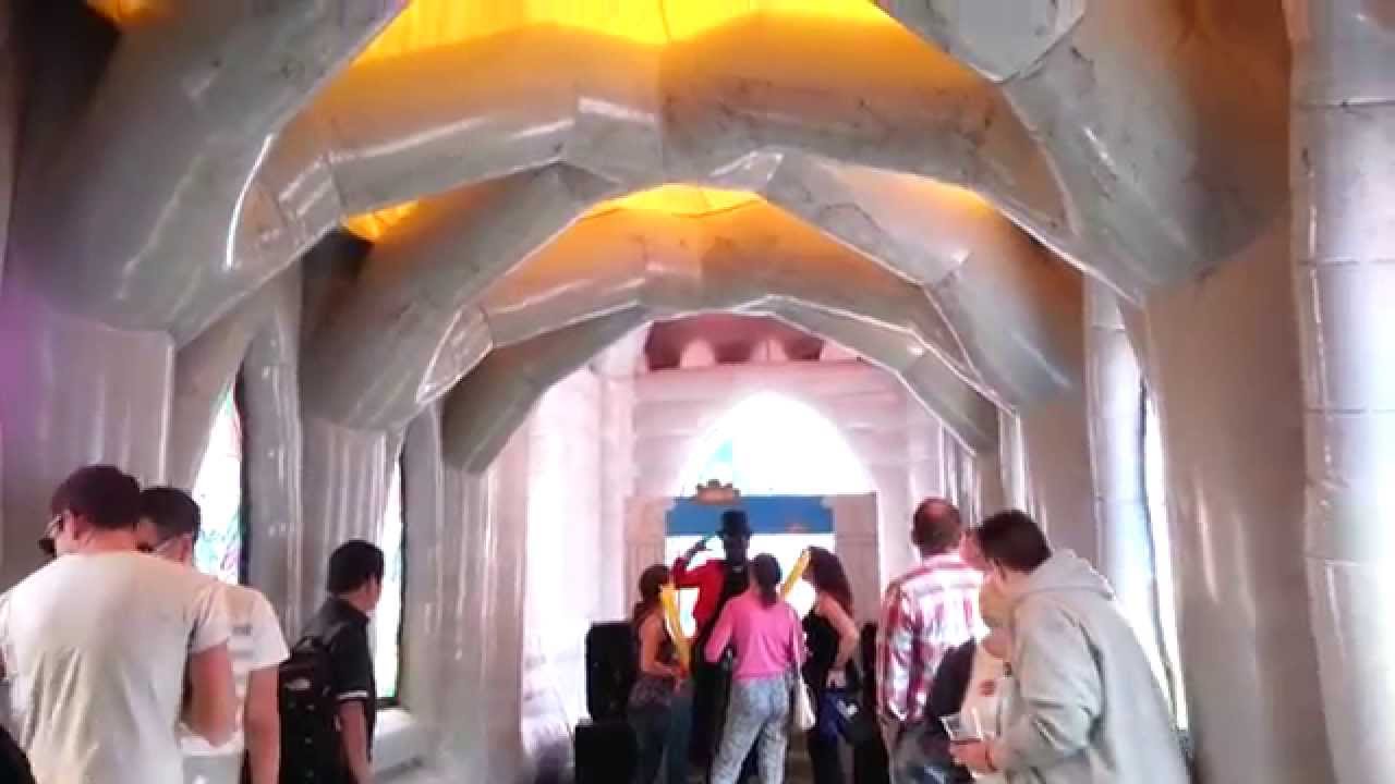 Inflatable Church - YouTube