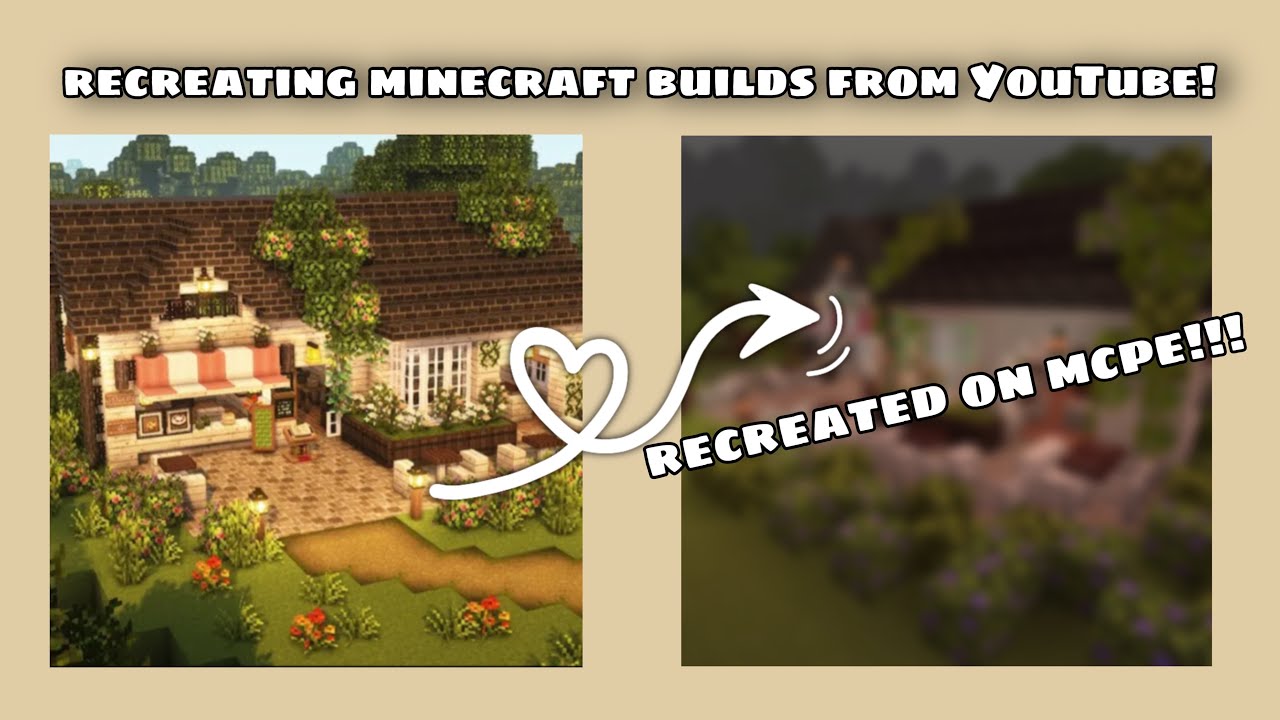 recreating yt minecraft builds on mcpe using mizuno’s 16 // 1.19+ // 🌼 ...