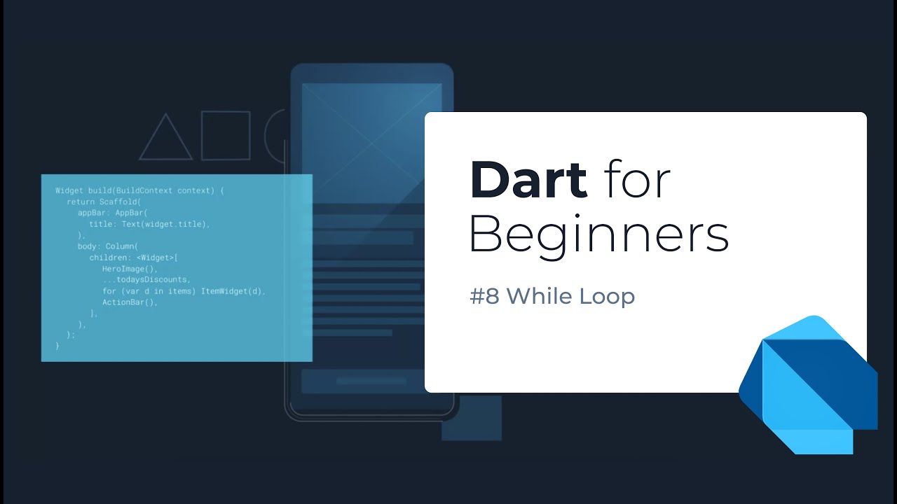 Flutter For Beginners 8 While Loop Dart Basic Dart Intro Flutter Flutterforbeginner 3839