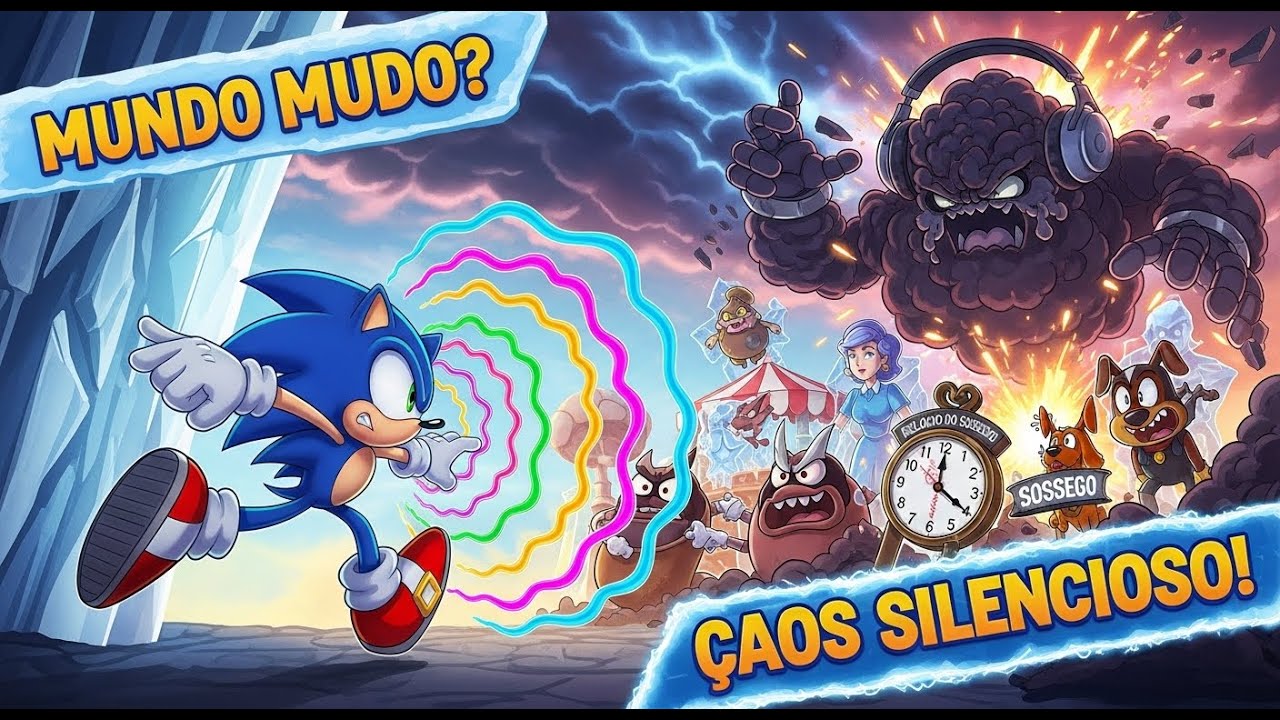 O MUNDO FICOU MUDO! Sonic Enfrenta o Mestre do Mute e Salva o Som ...