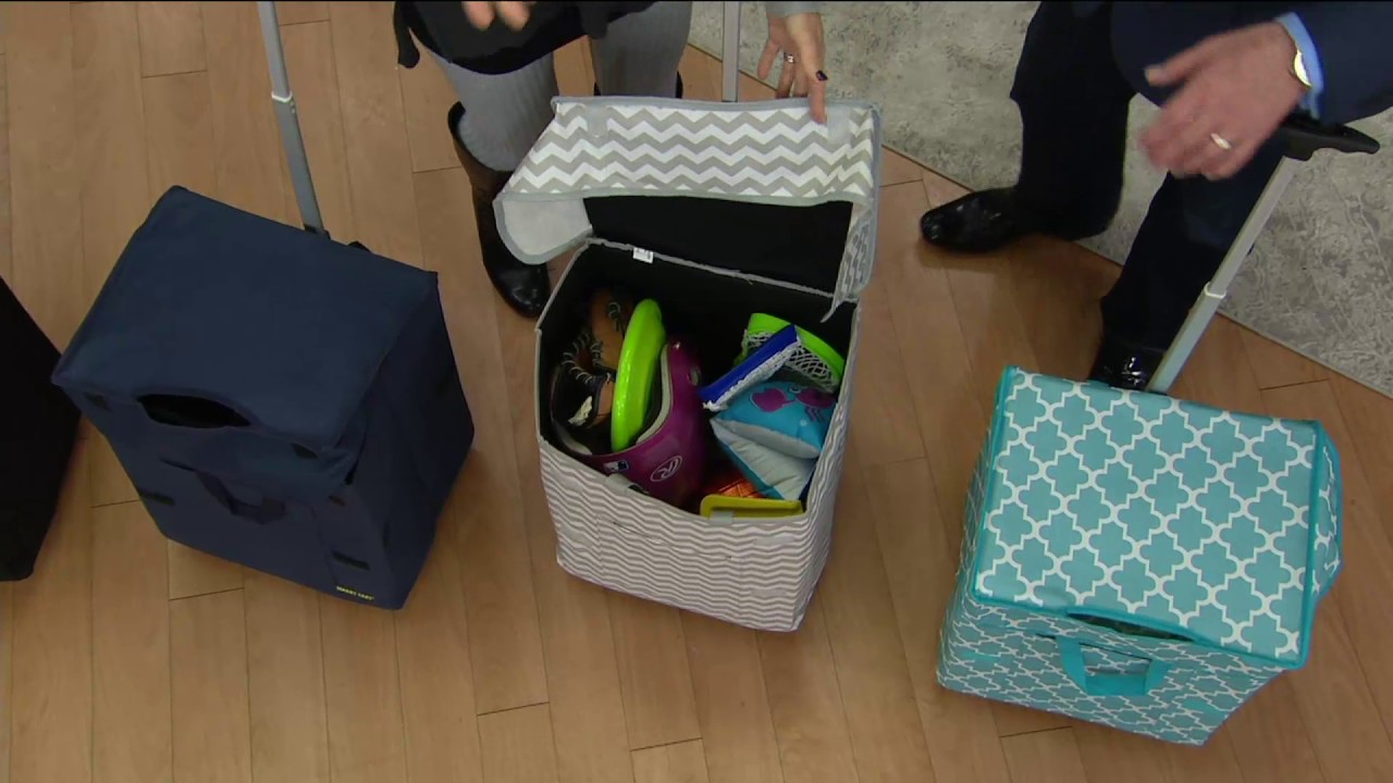 Bigger Smart Cart Multi-Purpose Folding Cart with Wheels on QVC - YouTube