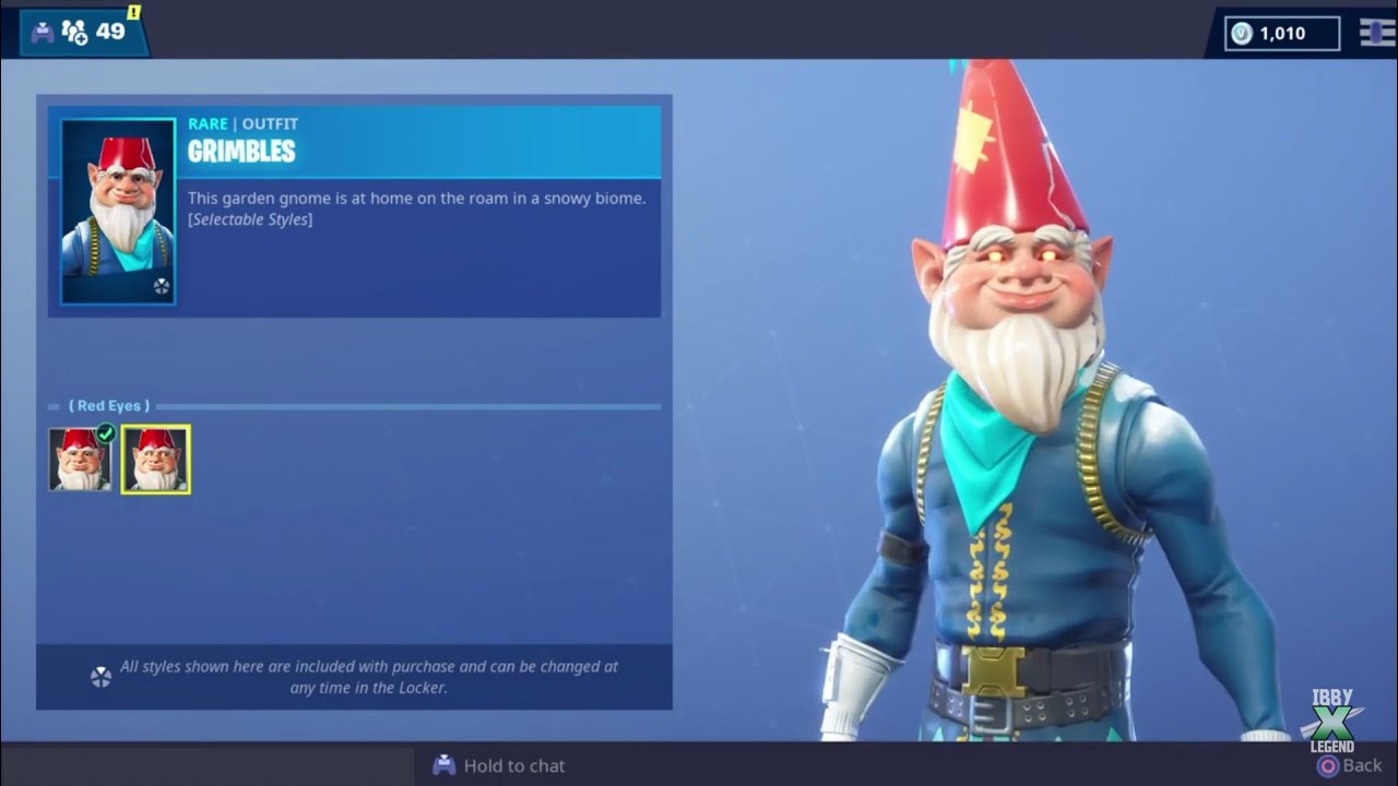 Fortnite *NEW* "GRIMBLES" Skin! + Pickaxe (Item Shop - 23/12/2018 ...