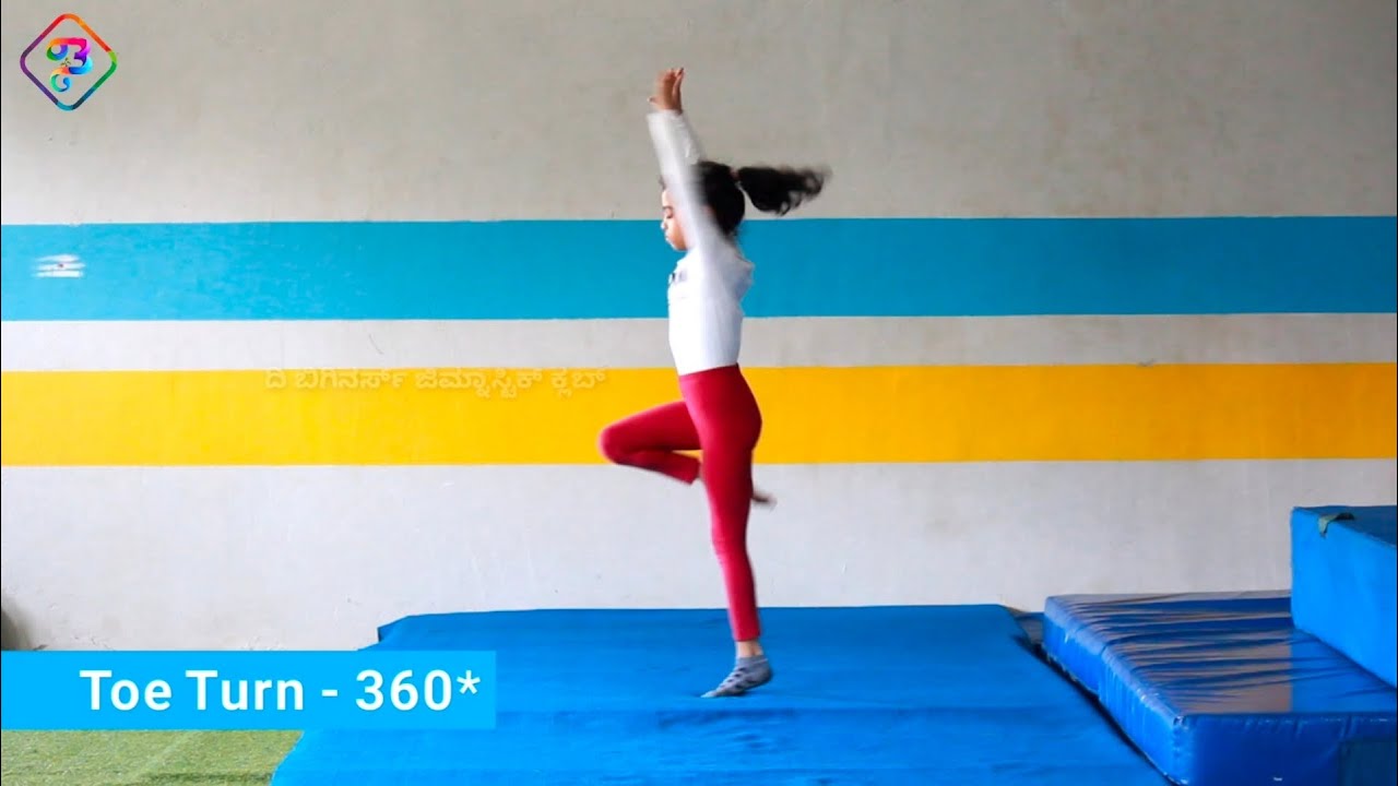 How To Do A Toe Turn 360* | Gymnastics - YouTube