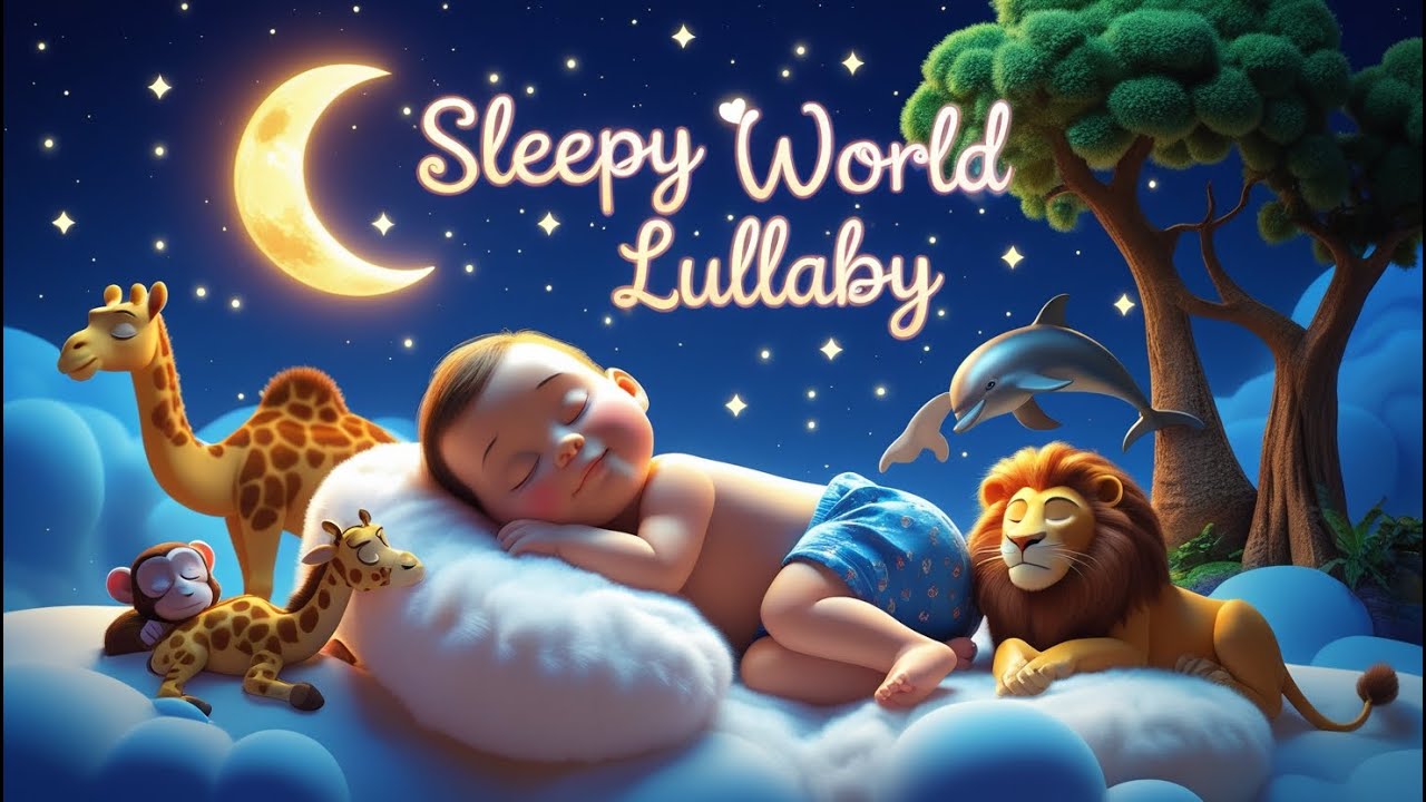 Sleepy World Lullaby – Soothing Bedtime Song for Kids | Relaxing Sleep ...