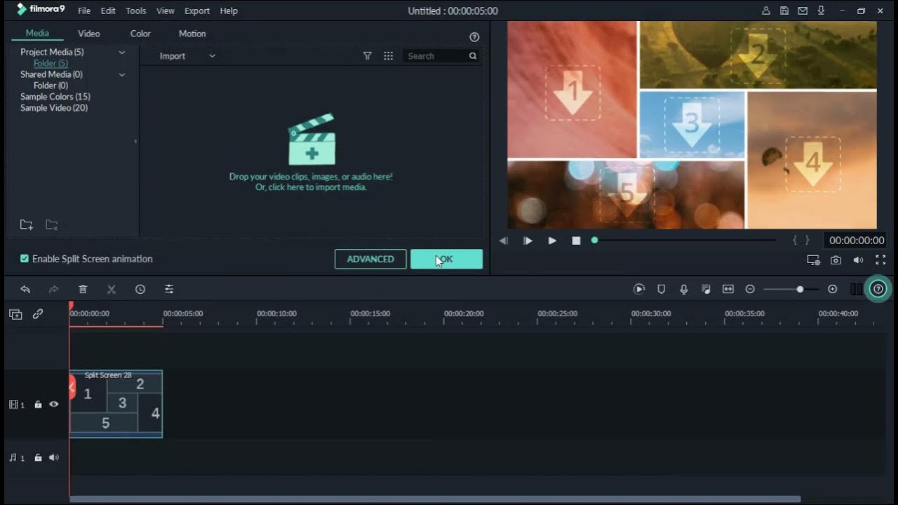 split screen filmora 9 - YouTube