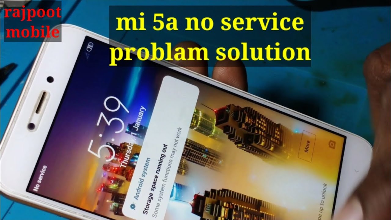 MI 5A no service problem solution - YouTube