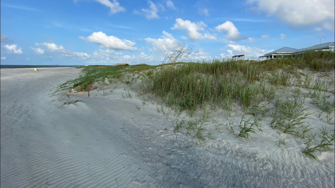 A beautiful morning at Folly Beach County Park in Folly Beach, South ...