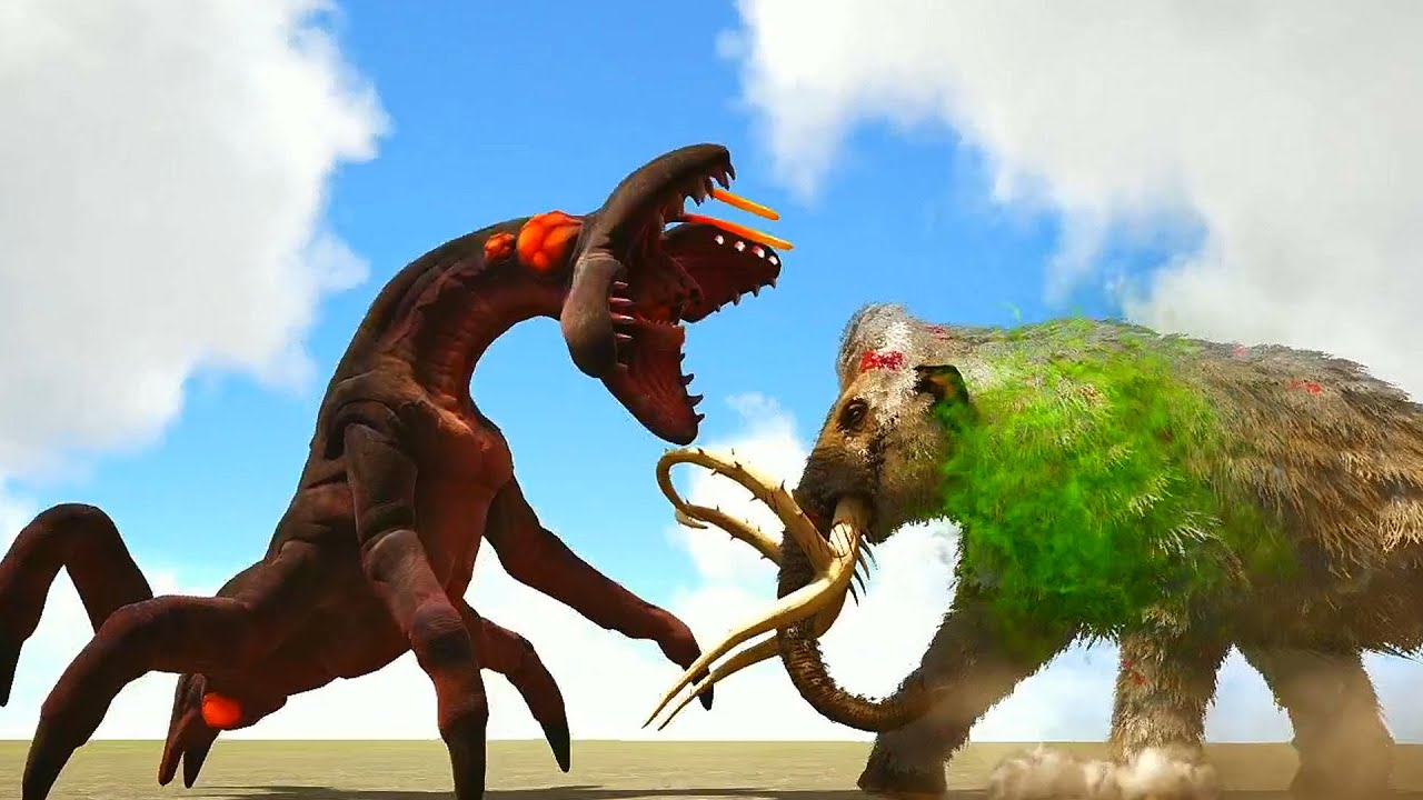 Ark Survival - VOMMA vs MAMMOTH/SPINO/TREX and more [Ep.574] - YouTube