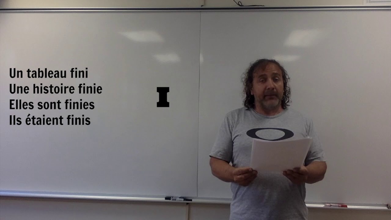 Le participe passé employé seul et avec l'auxiliaire «être» - YouTube