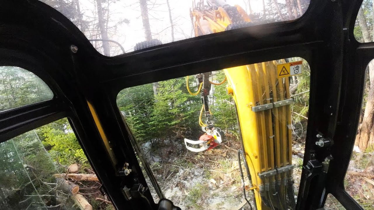 Nisula 175 Tree Shear on a Sany 35. - YouTube