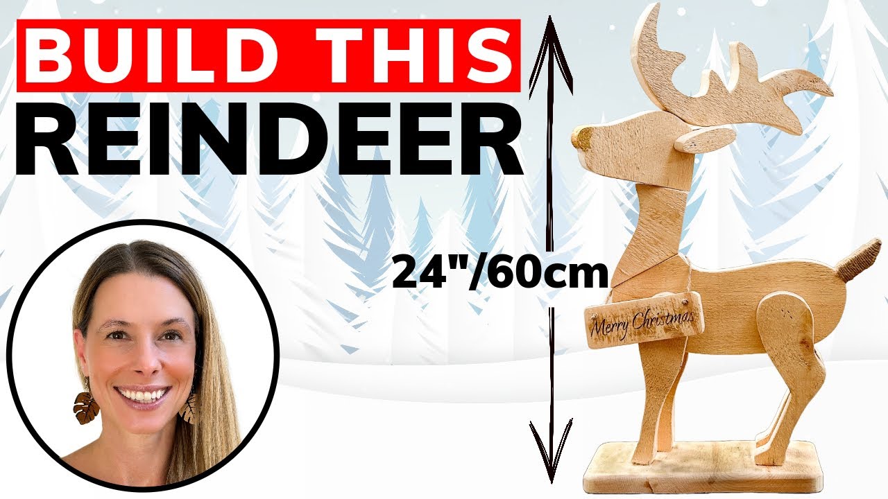 Bandsaw BLISS: Rustic Christmas Reindeer // DIY Woodworking - YouTube