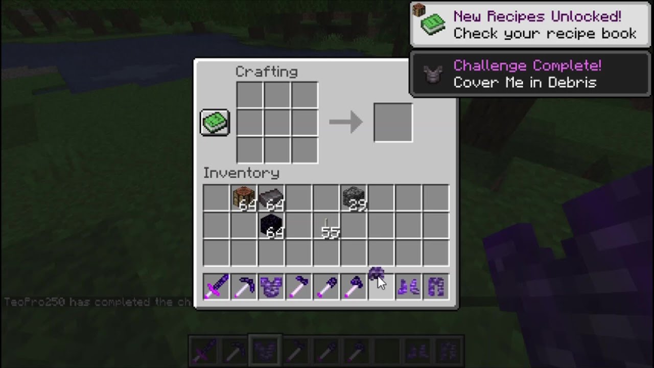 Bedrock armor datapack - YouTube