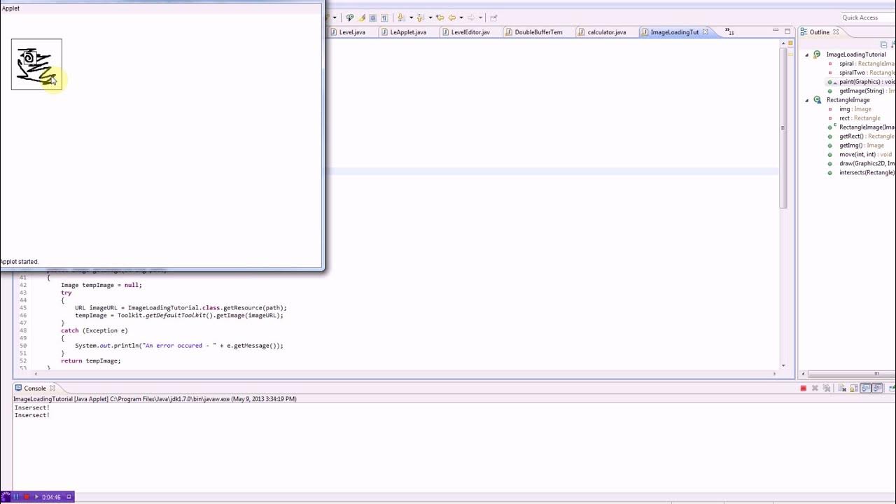 Learning Java: Part 27: Image/Shape Collisions/Intersections - YouTube