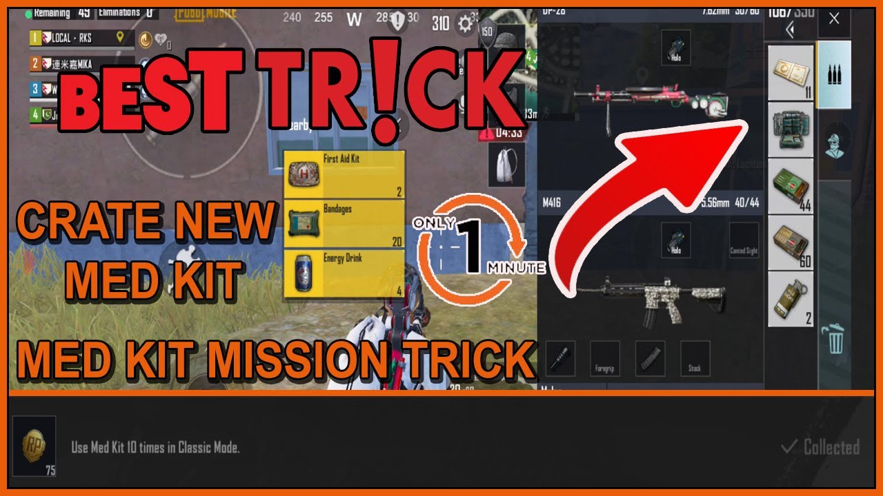 PUBG MOBILE MED KIT 10 TIME IN CLASSIC MODE MED KIT MISSION MED pubg-mobile-med-kit-10-time-in-classic-mode-med-kit-mission-med