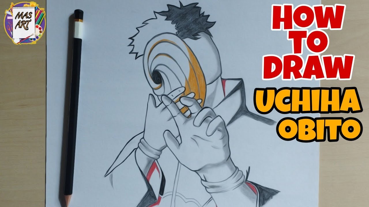 How to draw anime || How to draw Obito Uchiha step by step || Easy ...